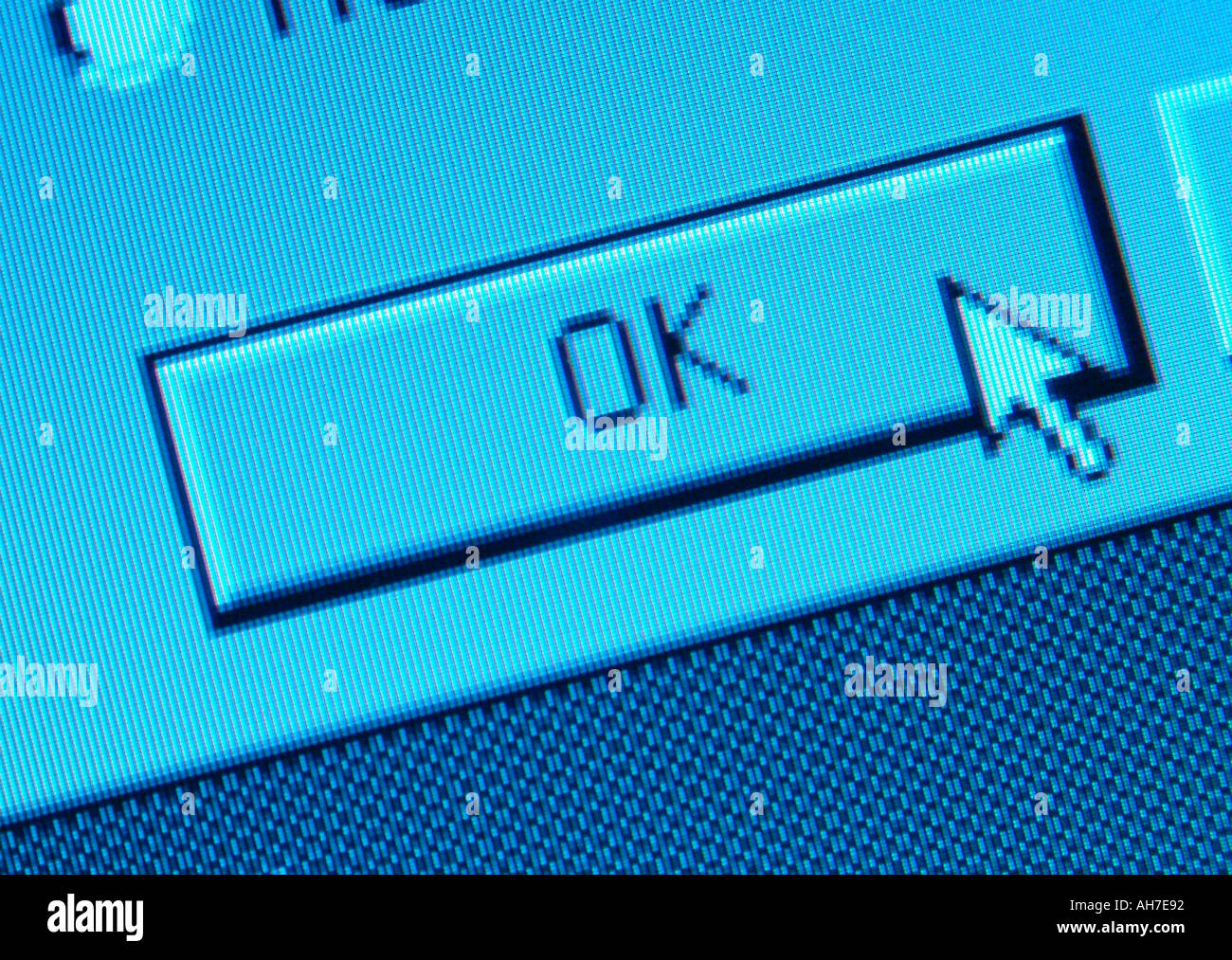 OK button on Windows Desktop Stock Photo - Alamy