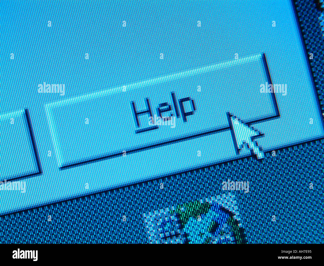 Help button on Windows Desktop Stock Photo - Alamy