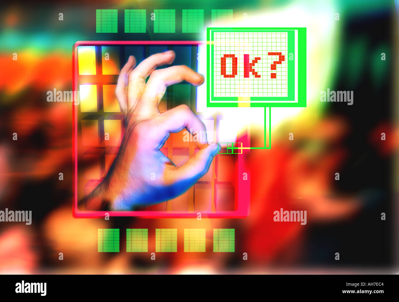 a hand signalling ok Stock Photo - Alamy