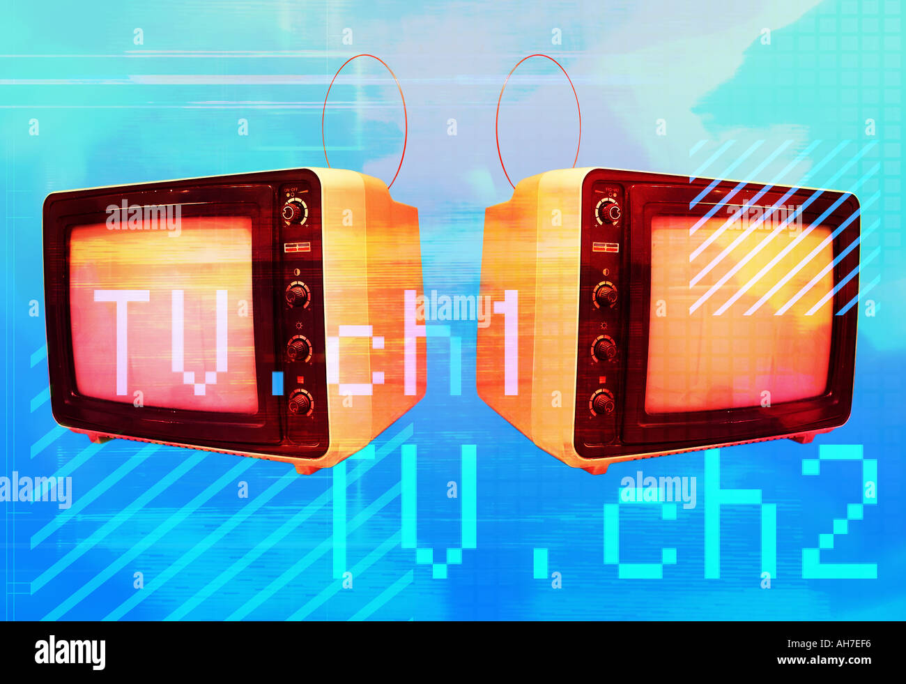 Old television tuning hi-res stock photography and images - Alamy