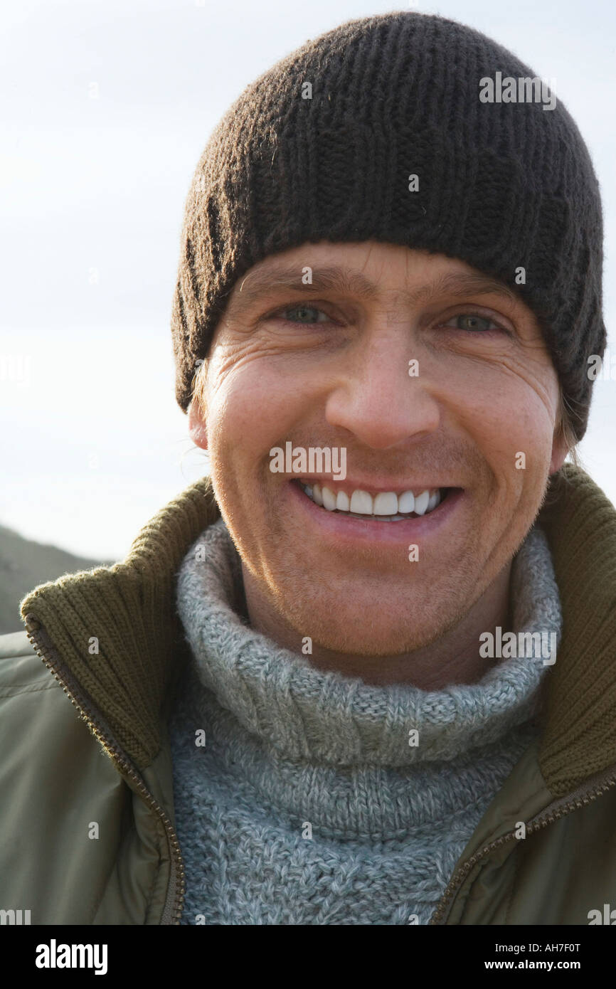 Portrait of a mid adult man smiling Stock Photo - Alamy