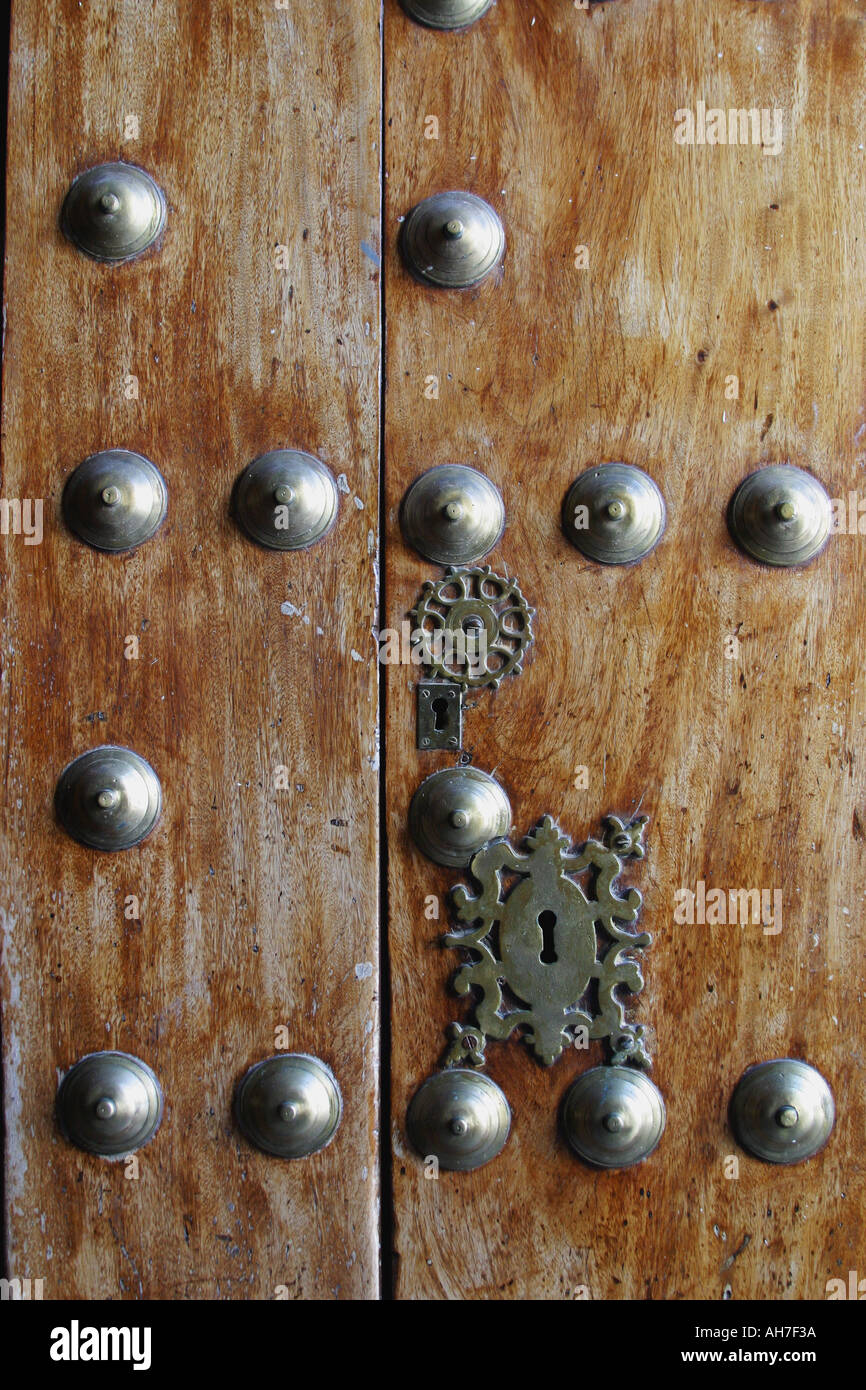 Old door Tarifa church Cadiz Province Spain Stock Photo - Alamy