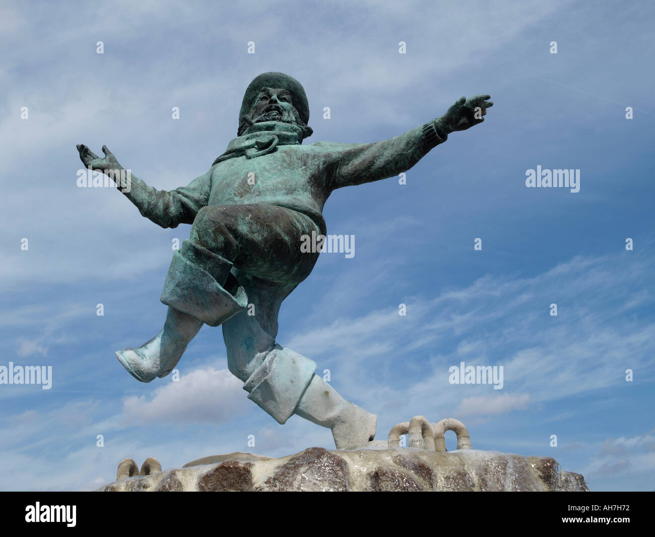 Jolly fisherman statue hi-res stock photography and images - Alamy