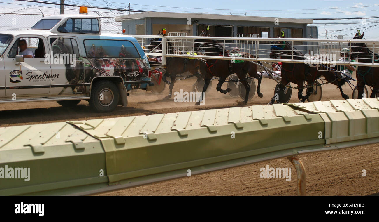 Standardbred harness racing at Stampede Park, Calgary, Alberta, Canada ...