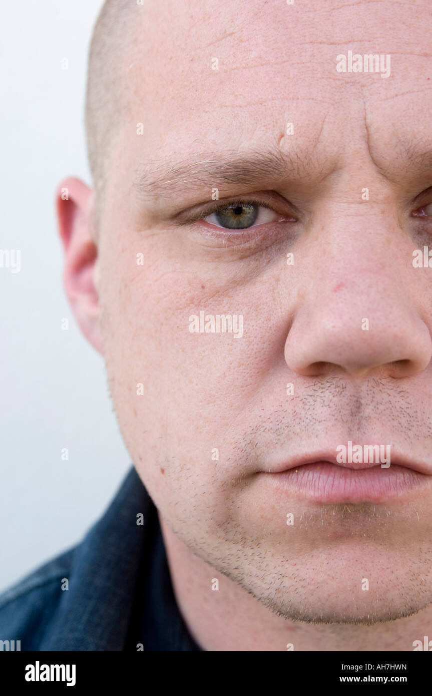 Thug With Shaved Head High Resolution Stock Photography and Images - Alamy