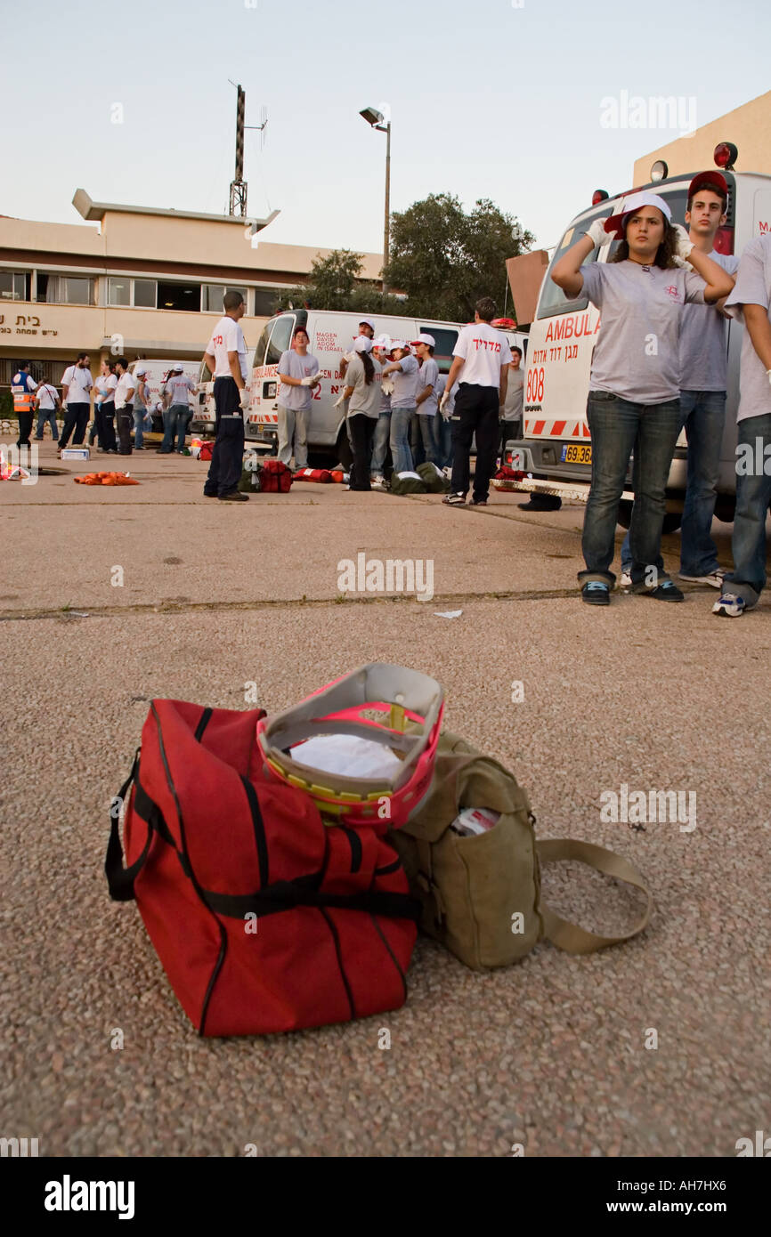 Stock Photo of Israeli Red Star of David (Red Cross) Emergency Medical ...
