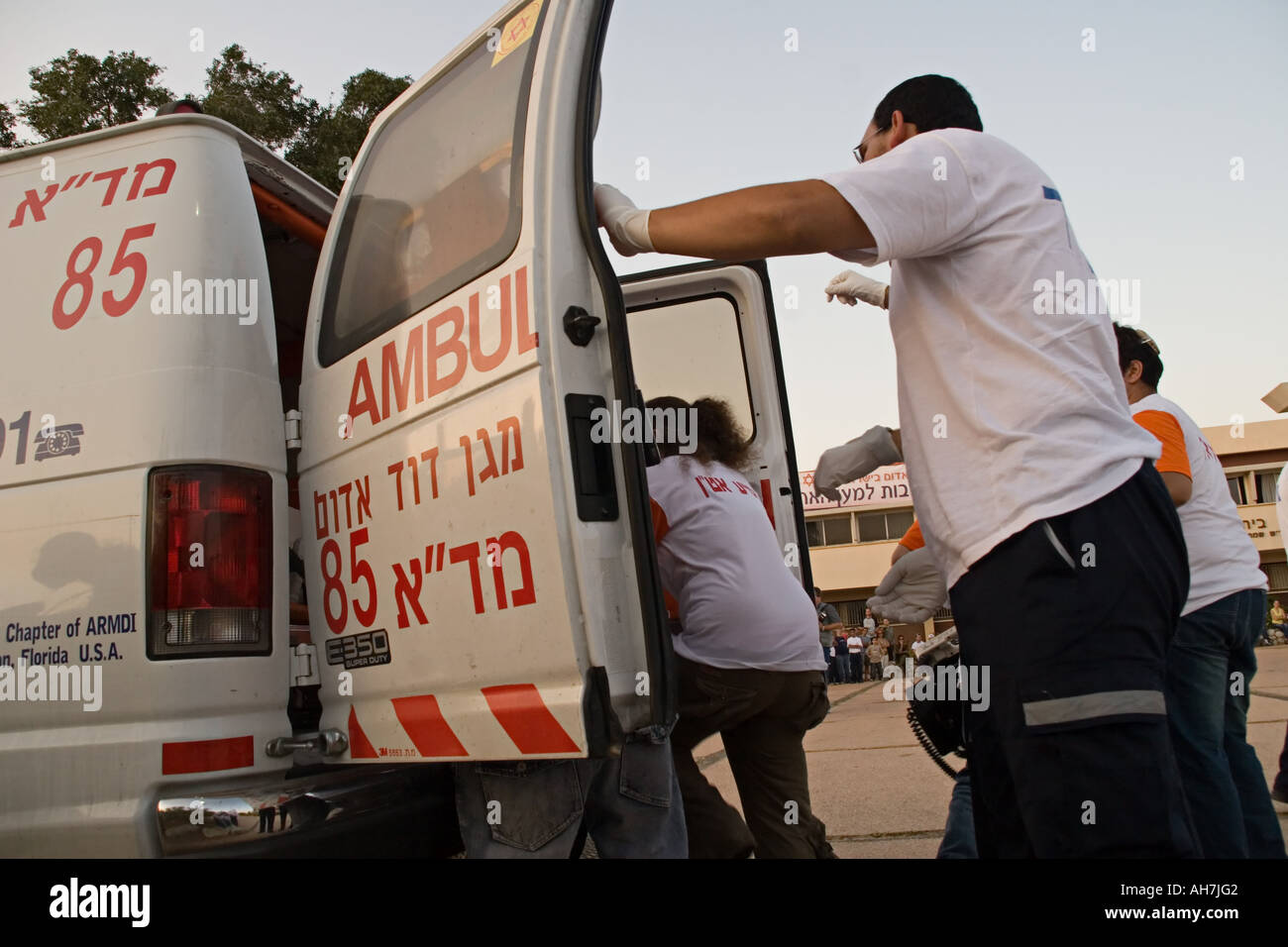 Stock Photo of Israeli Red Star of David (Red Cross) Emergency Medical ...