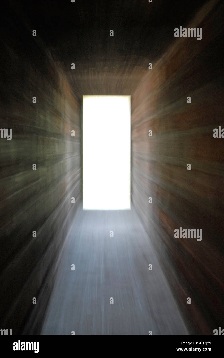 Moving into the light Stock Photo - Alamy