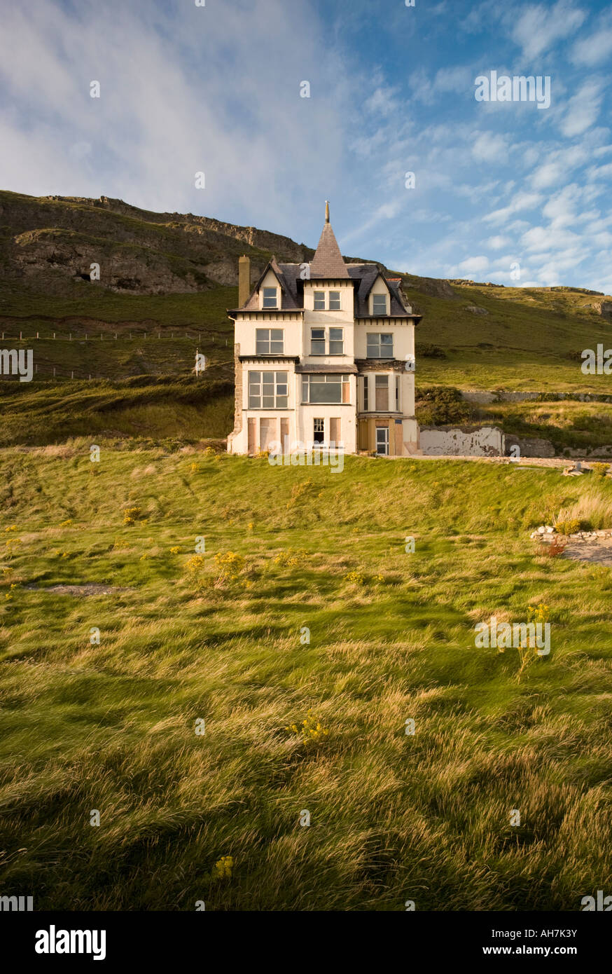 Detached isolated Run down Victorian gothic hotel detached isolated ...