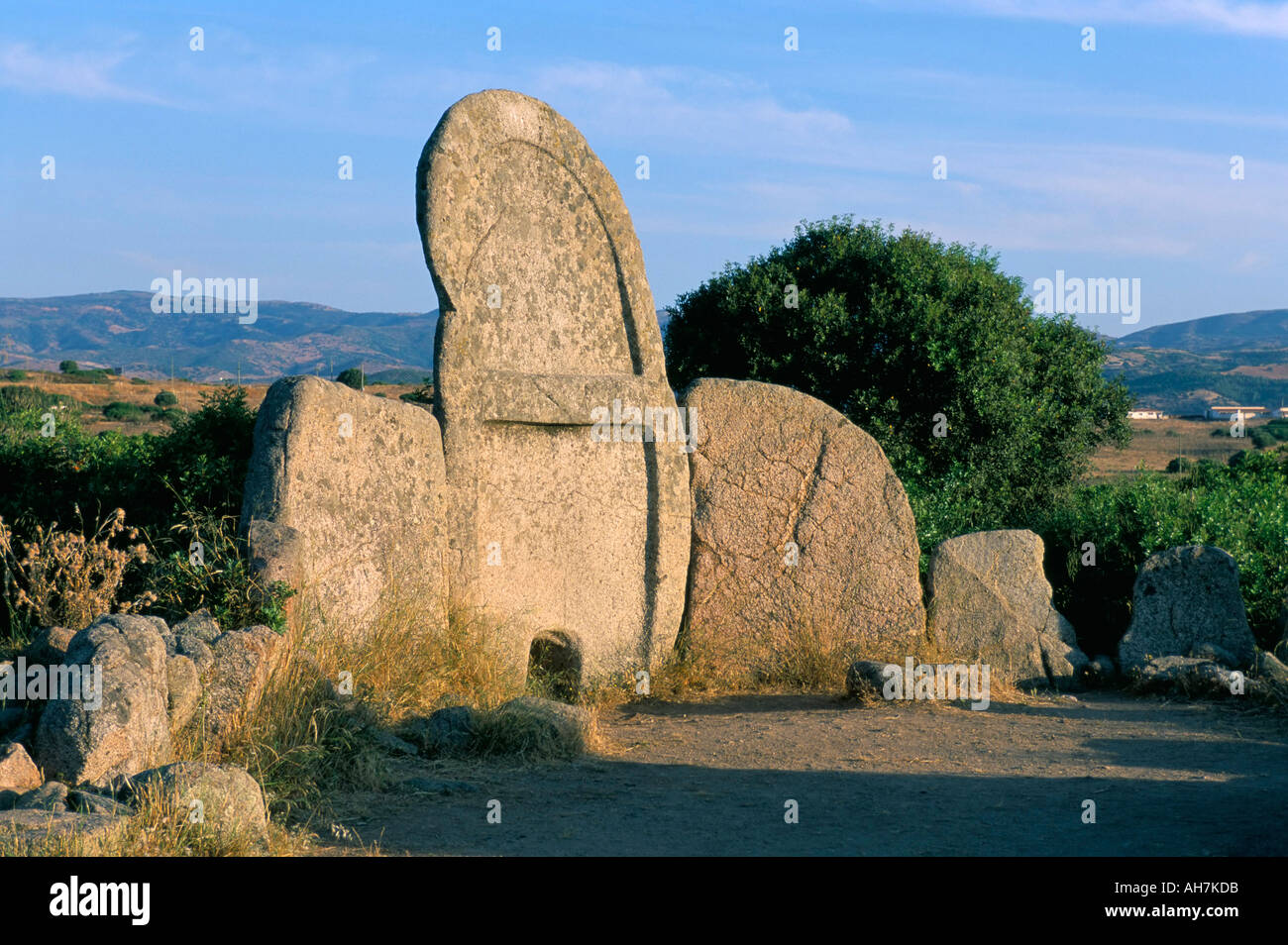 Tombe des Geants Giants tomb Nuoro province island of Sardinia Italy ...