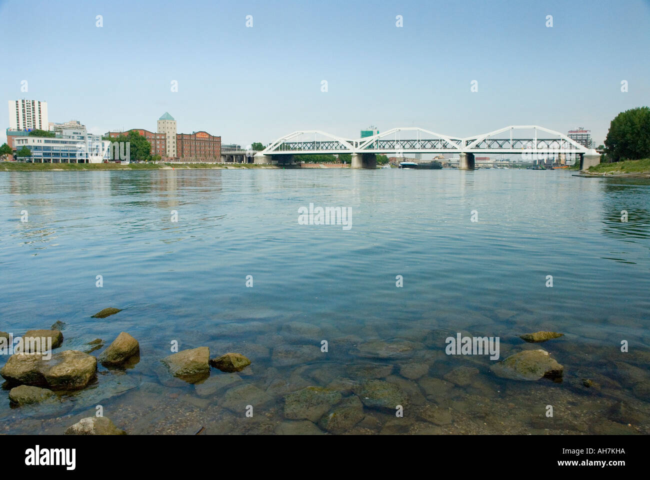 Bridge over the River Rhine at Mannheim, Germany Stock Photo - Alamy