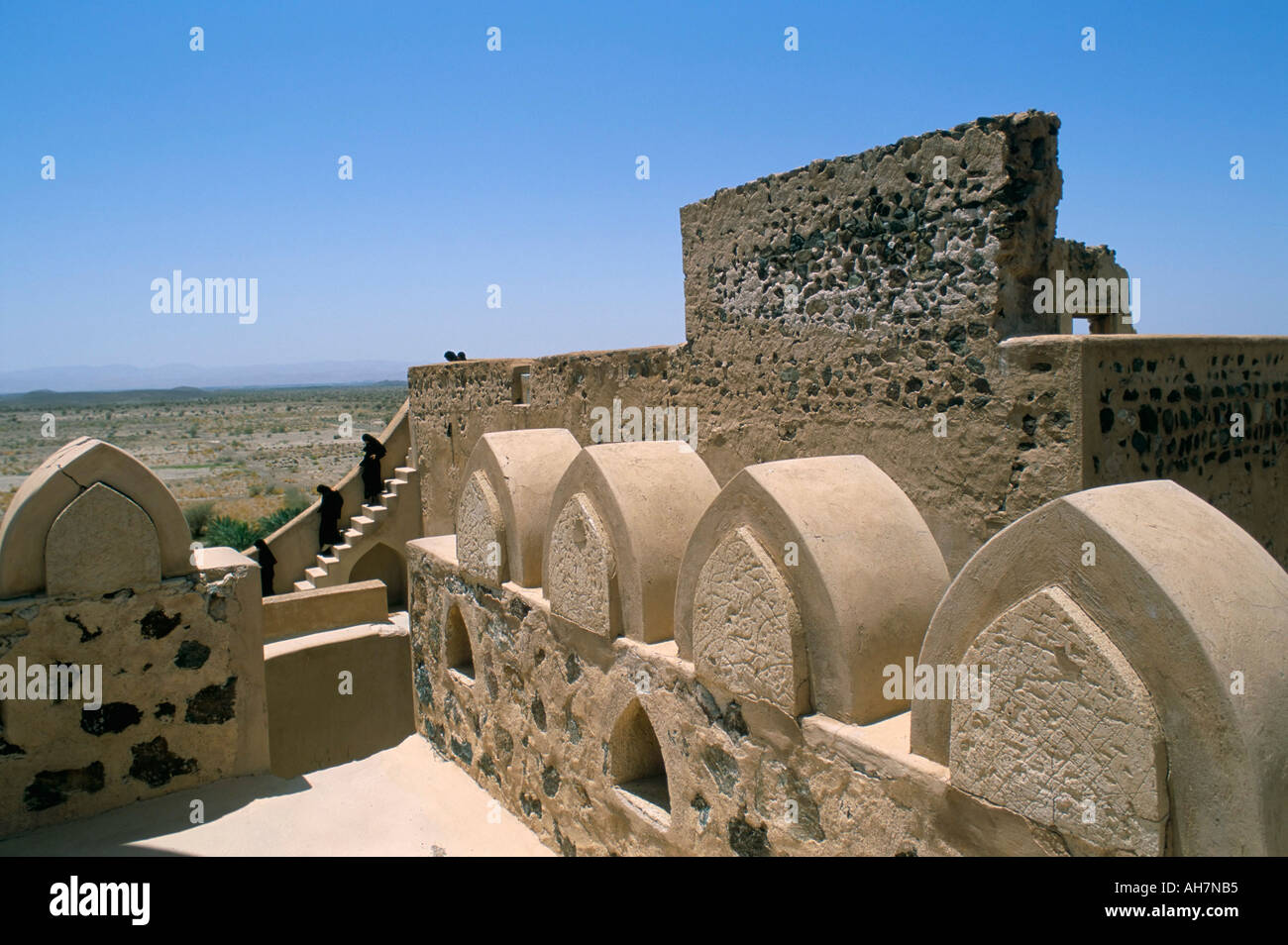 Jabrin castle Nizwa region Sultanate of Oman Middle East Stock Photo ...