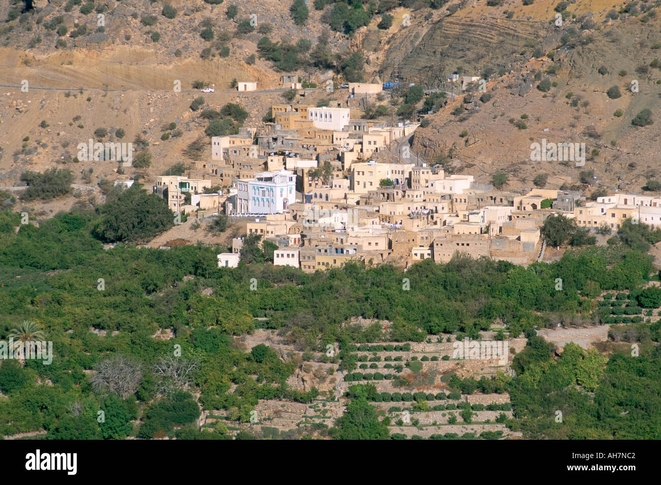 Village of Al Ain Al Jabal Al Akkar region Hajar Mountains Sultanate of ...