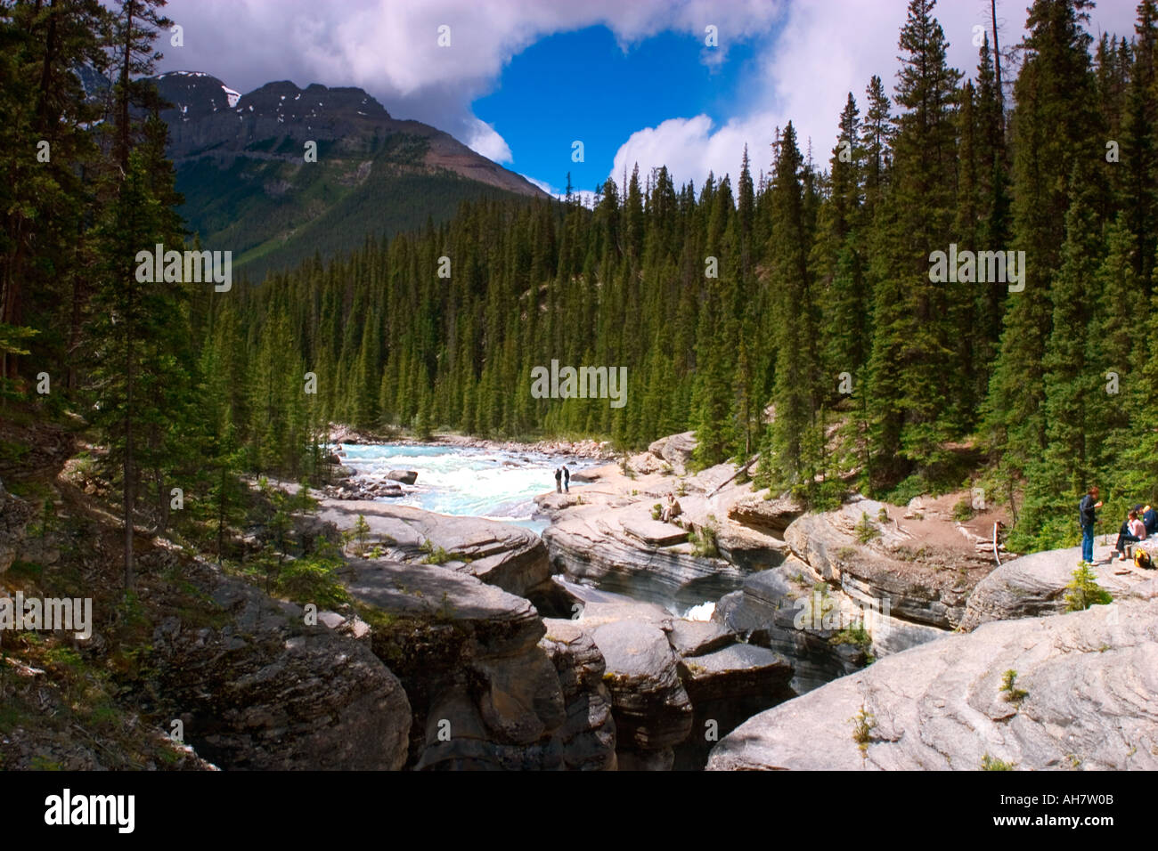 Sunwapta Falls, Jasper National Park, Alberta Canada Stock Photo - Alamy