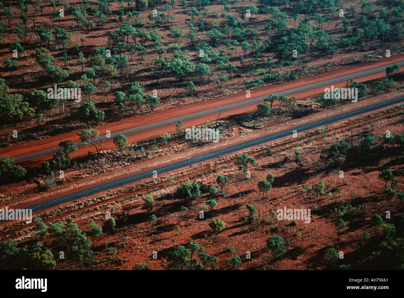 Australia outback aerial train hi-res stock photography and images - Alamy