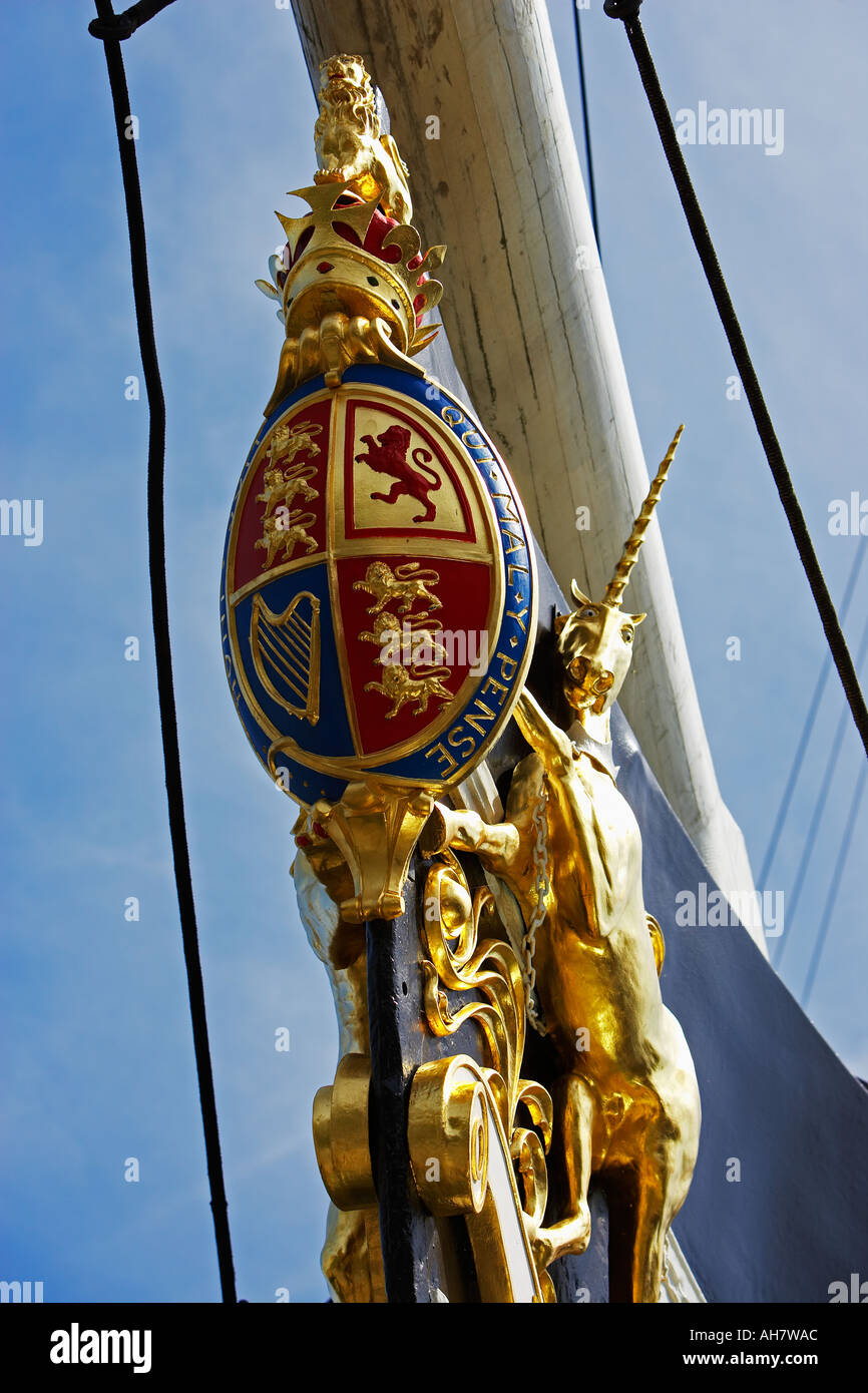 The Bow of the SS Great Britain in Bristol Docks, Bristol, England, UK ...