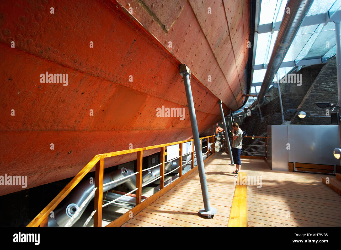SS Great Britain Hull in Bristol Docks, Bristol, Avon, England, UK ...