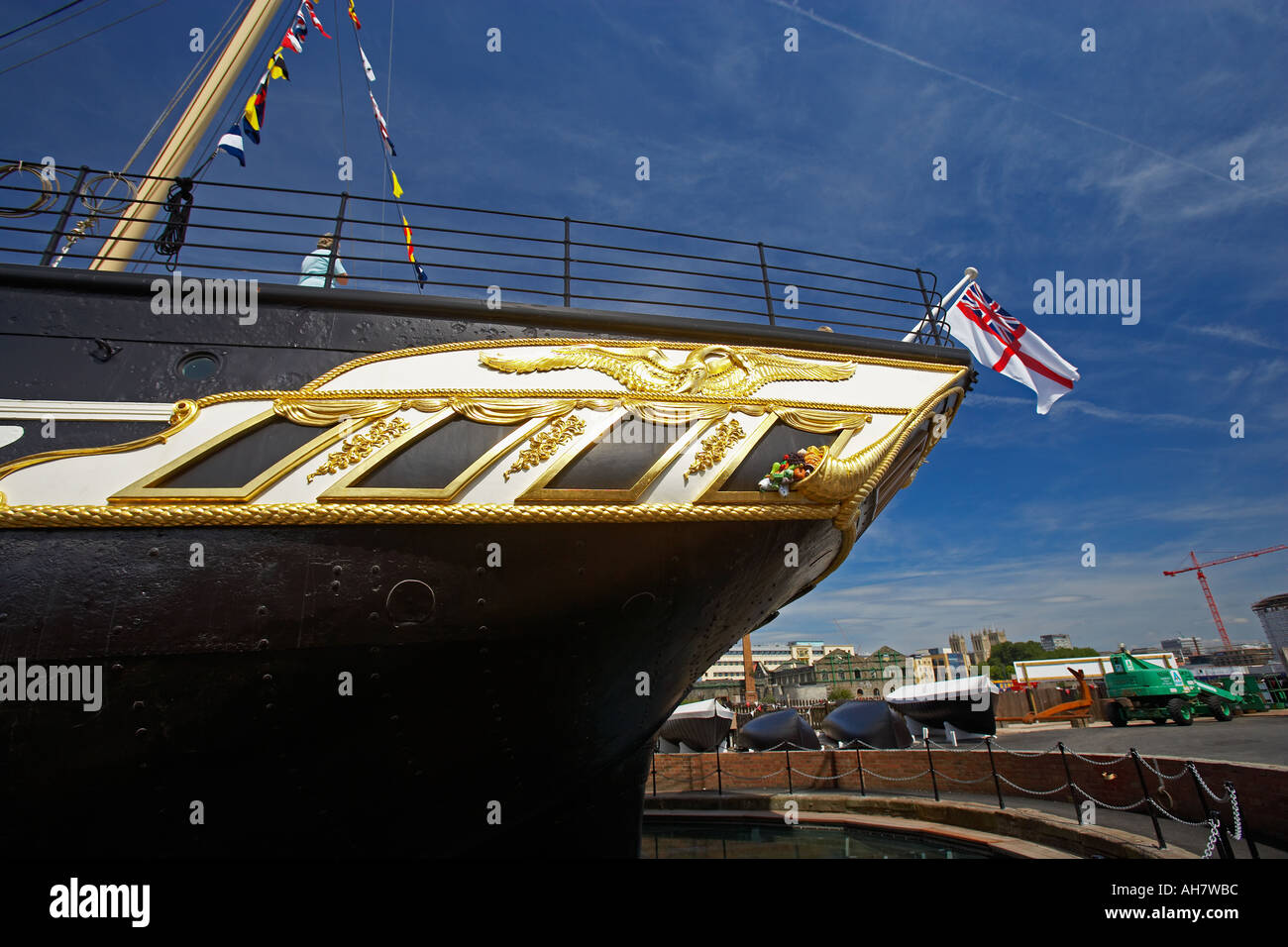 Stern of the SS Great Britain in Bristol Docks, Bristol, England, UK ...