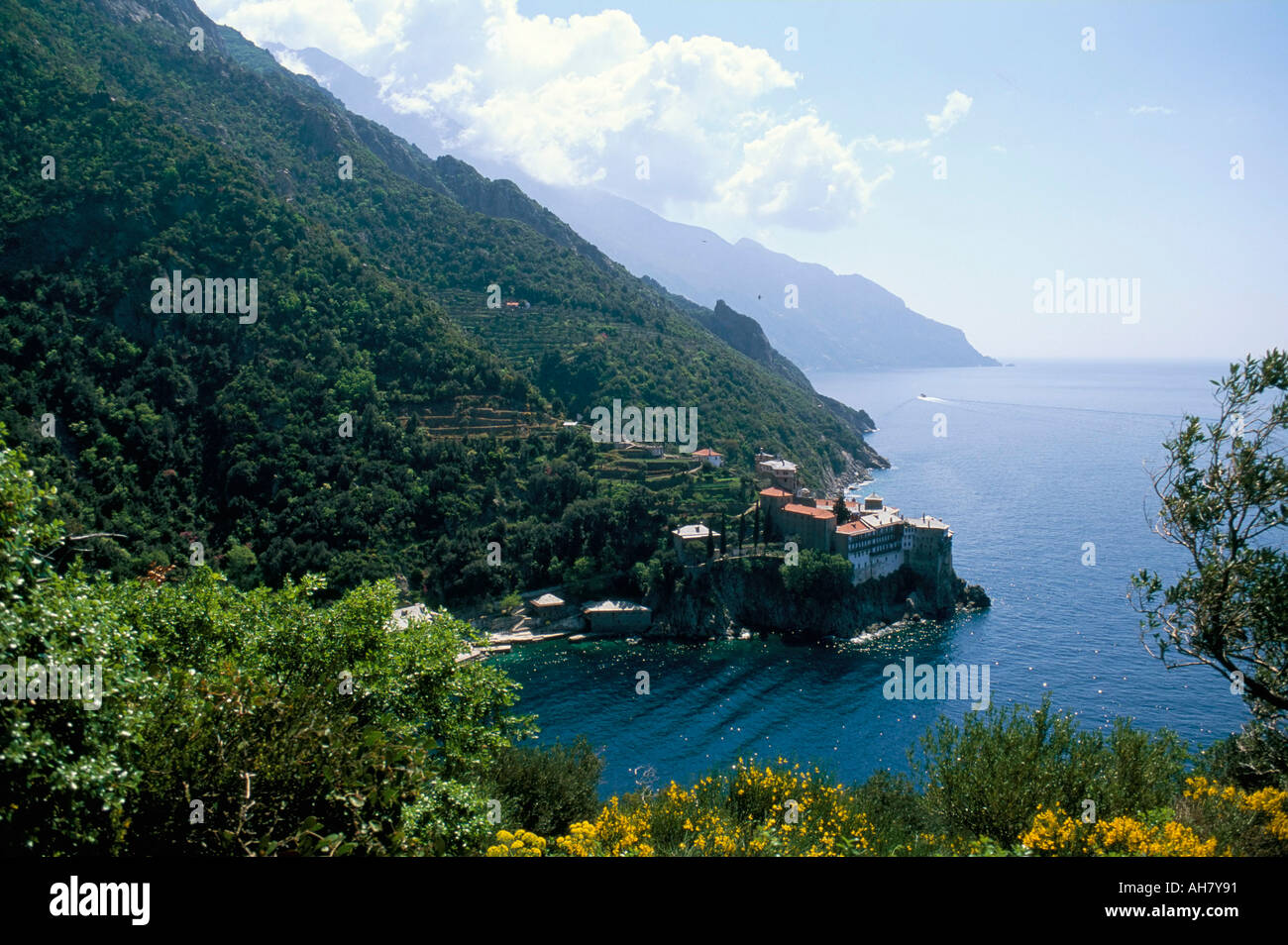 Athos greece view hi-res stock photography and images - Alamy