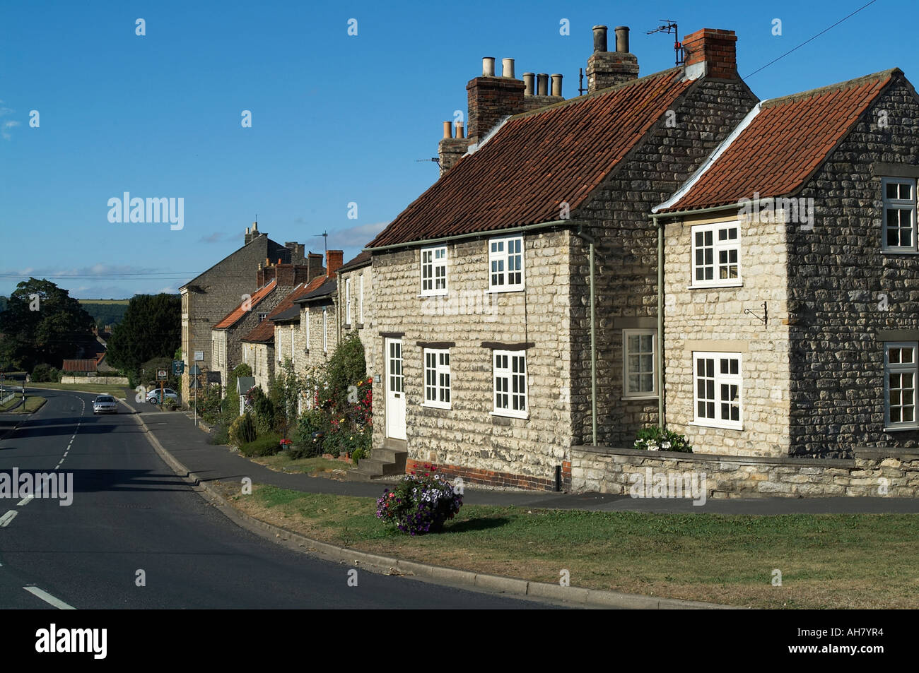 Hovingham, north, Yorkshire, village, England, English, Britain ...