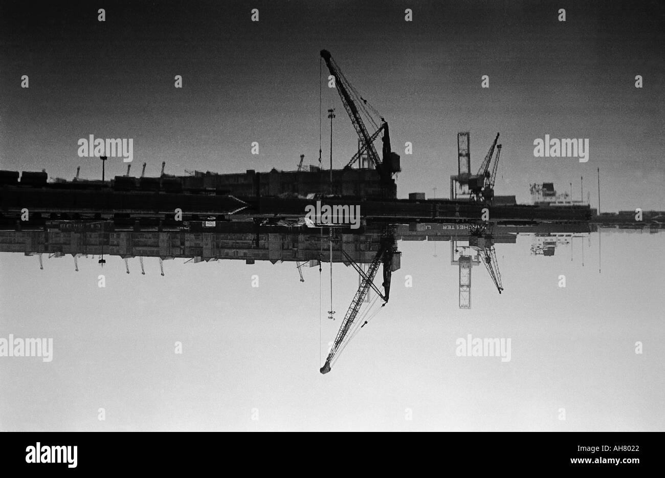 Manchester docks England circa 1976 Stock Photo - Alamy