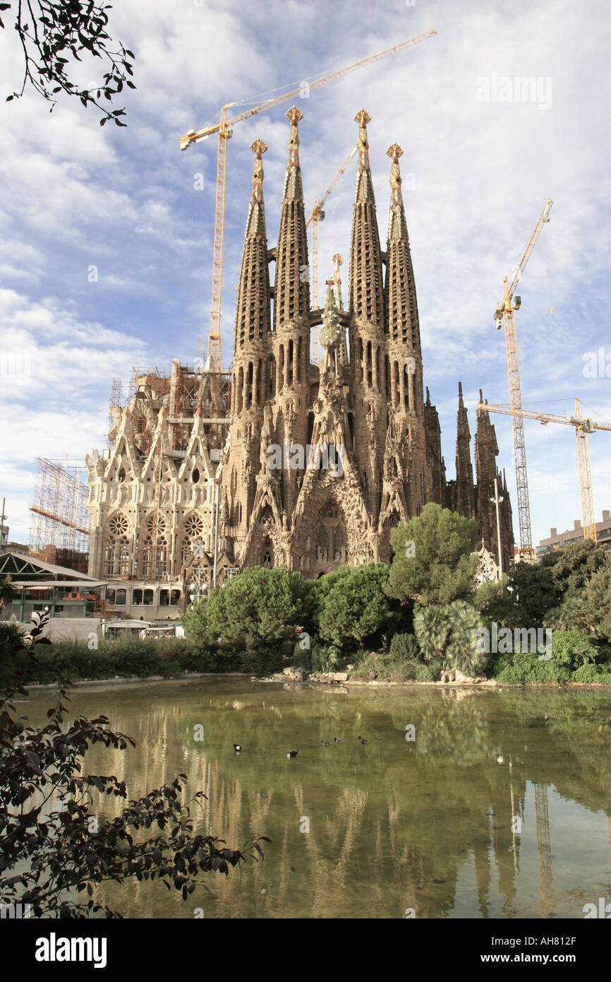 Barcelona Spain La Sagrada Familia by Antoni Gaudi Stock Photo - Alamy