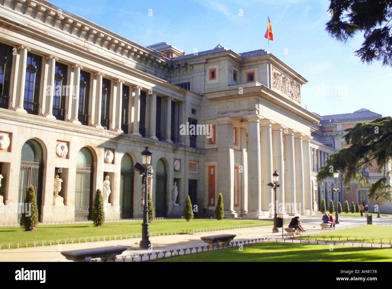 Exterior of Prado museum Madrid Spain Museo del Prado Madrid Stock ...