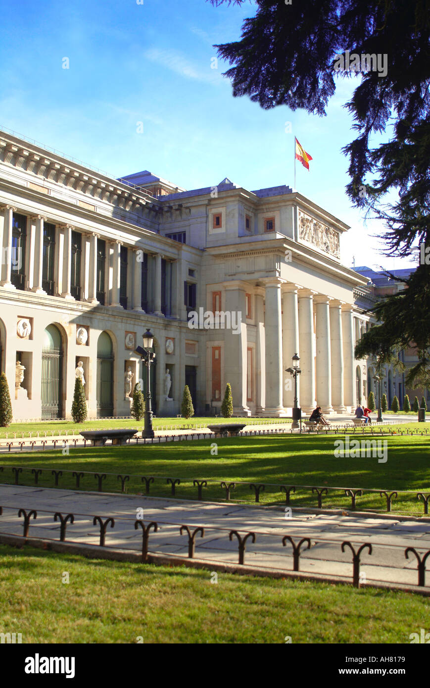 Exterior of Prado museum Madrid Spain Museo del Prado Madrid Stock ...