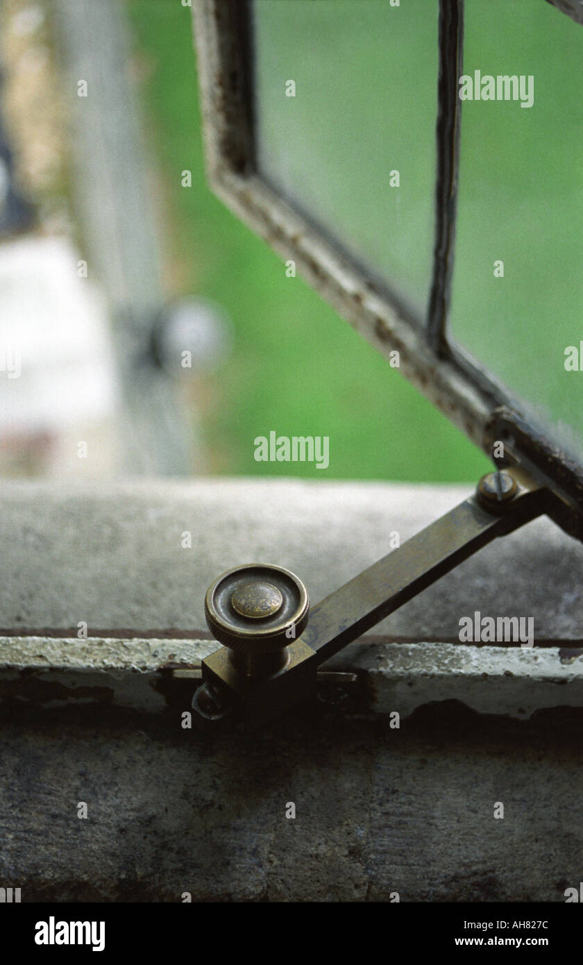 Old style window bar Stock Photo - Alamy