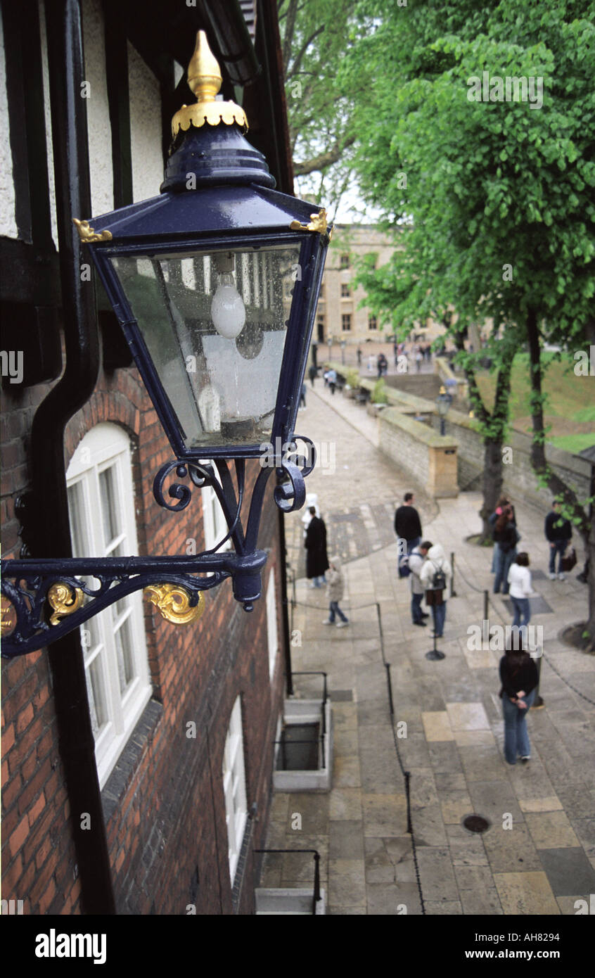 Old style lantern at the building Stock Photo - Alamy