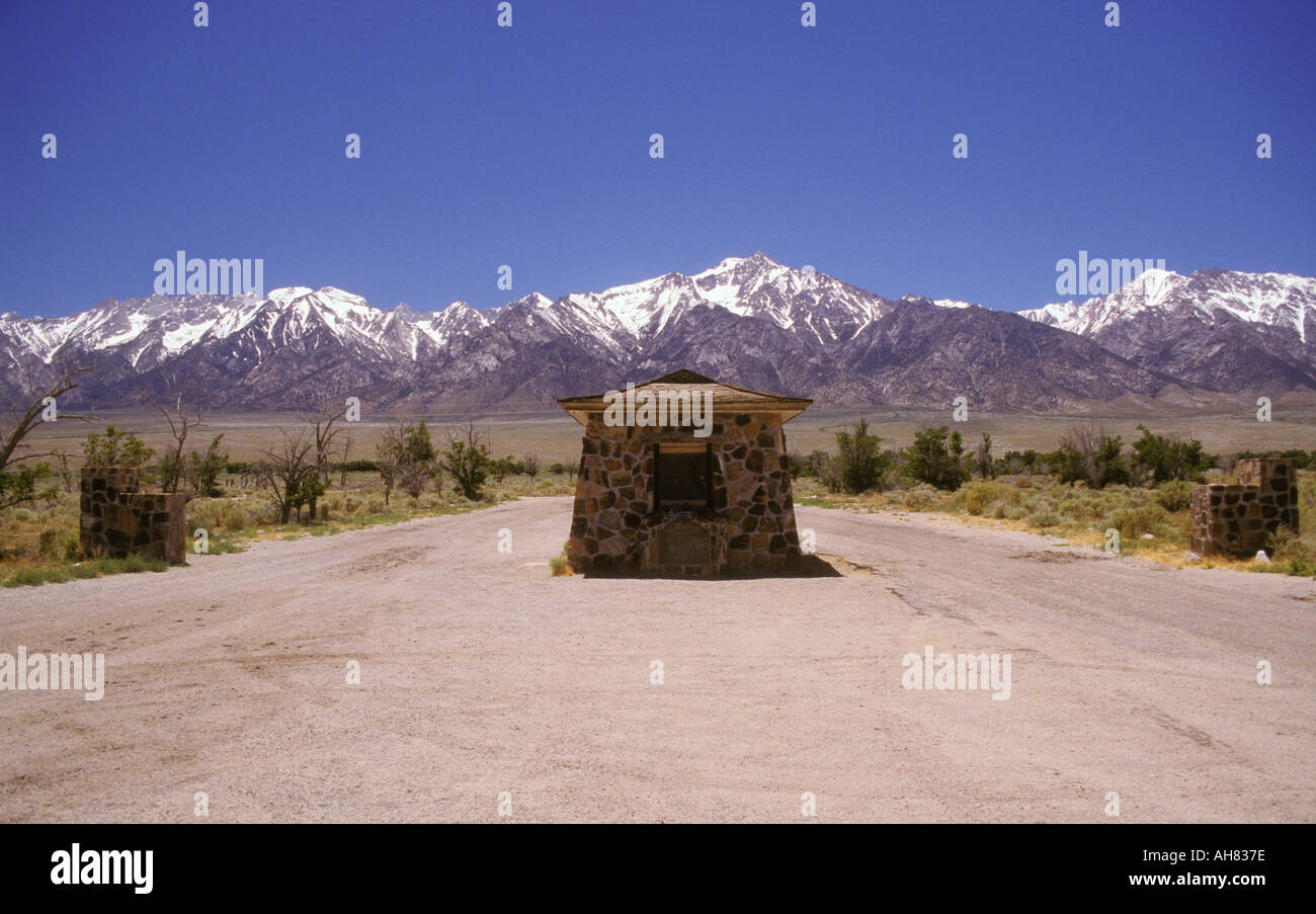 California Manzanar WWII Japanese American internment camp remains of ...