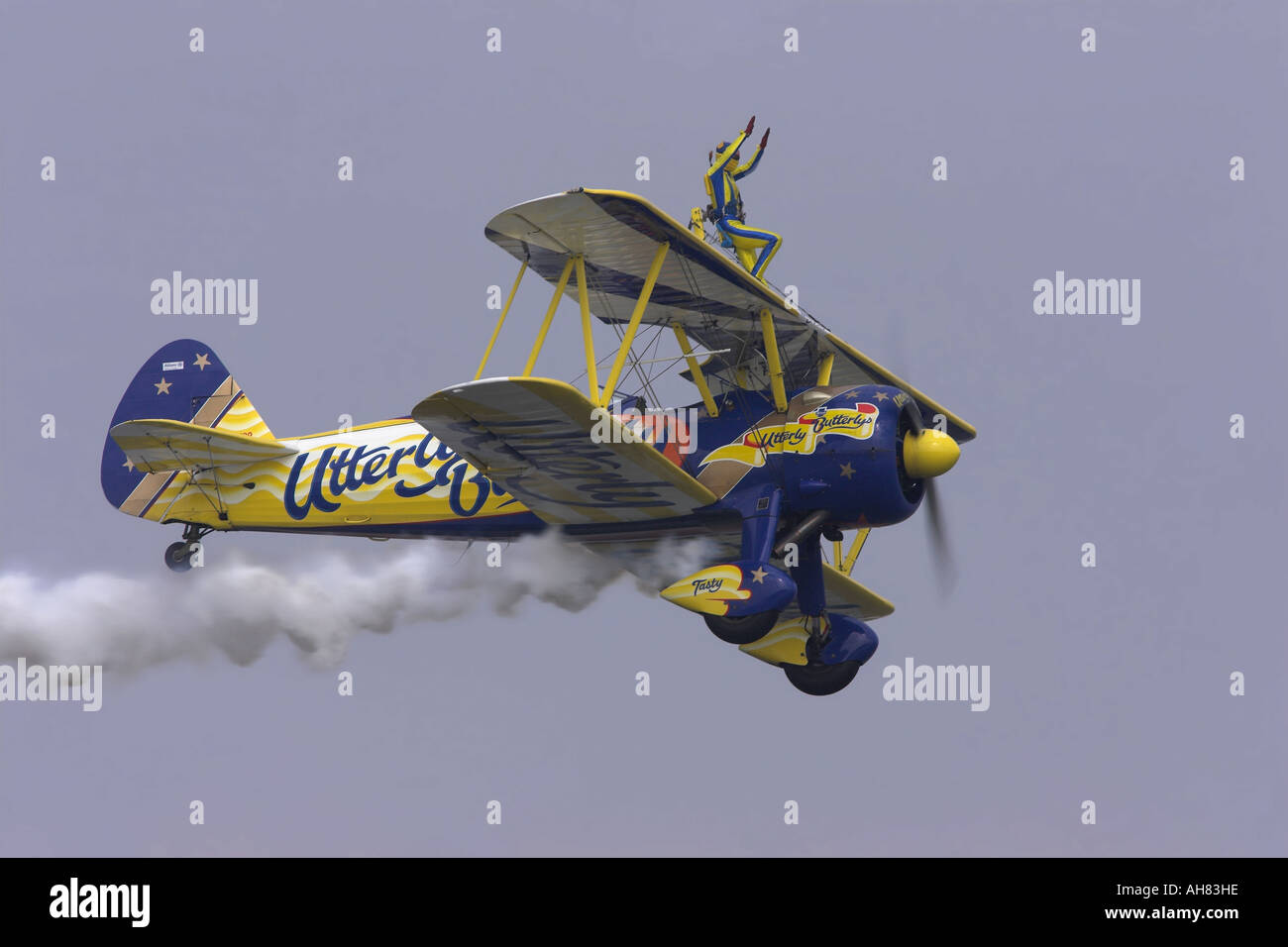 Boeing Stearman utterly butterly Stock Photo - Alamy