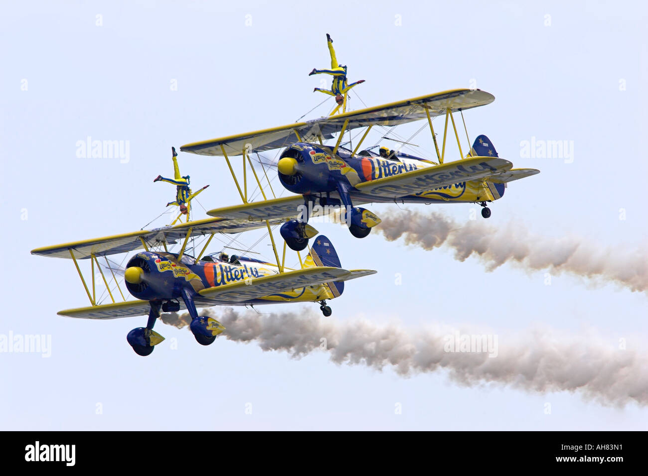 Boeing Stearman utterly butterly Stock Photo - Alamy