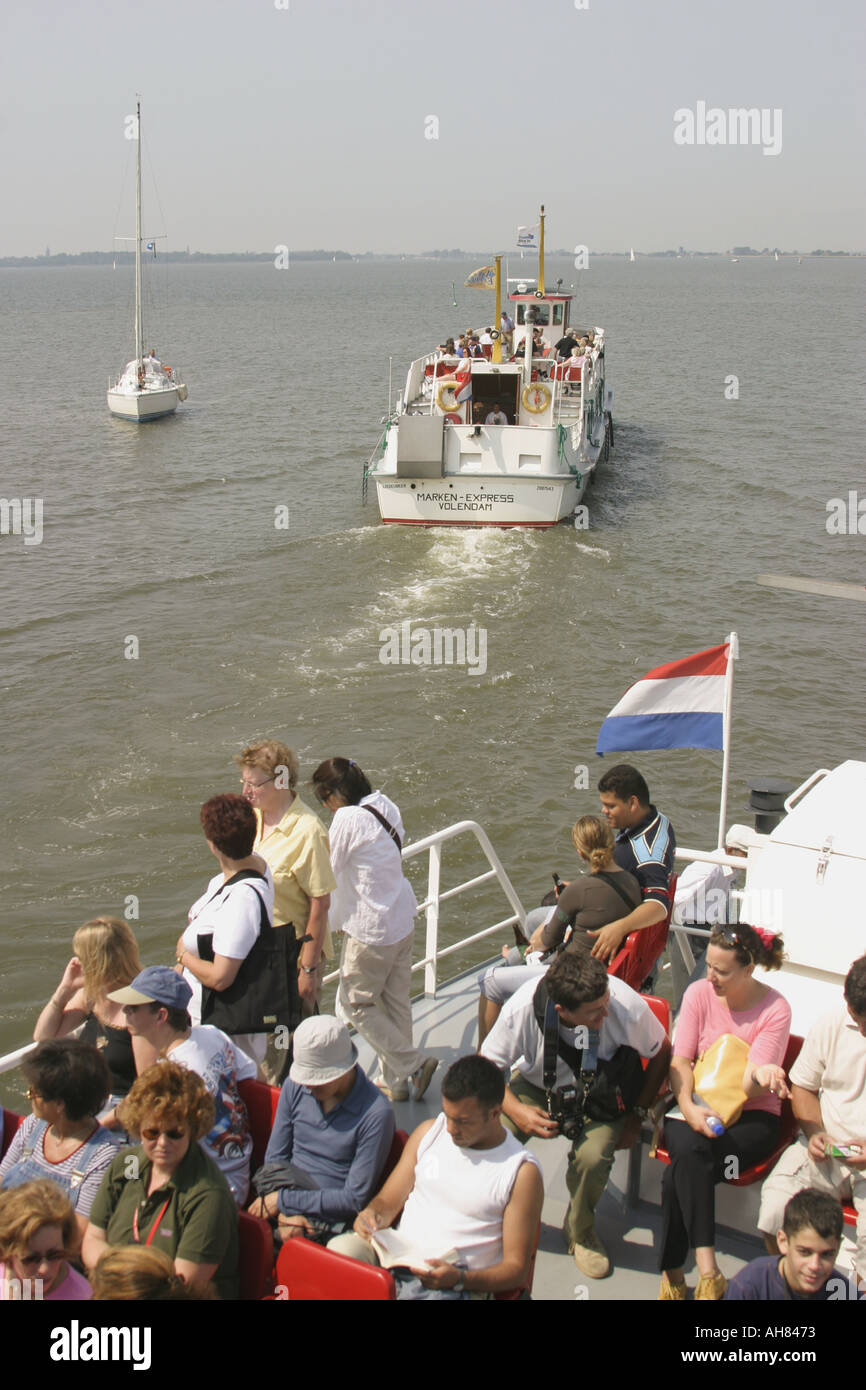 Holland Volendam to Marken ferry Stock Photo - Alamy