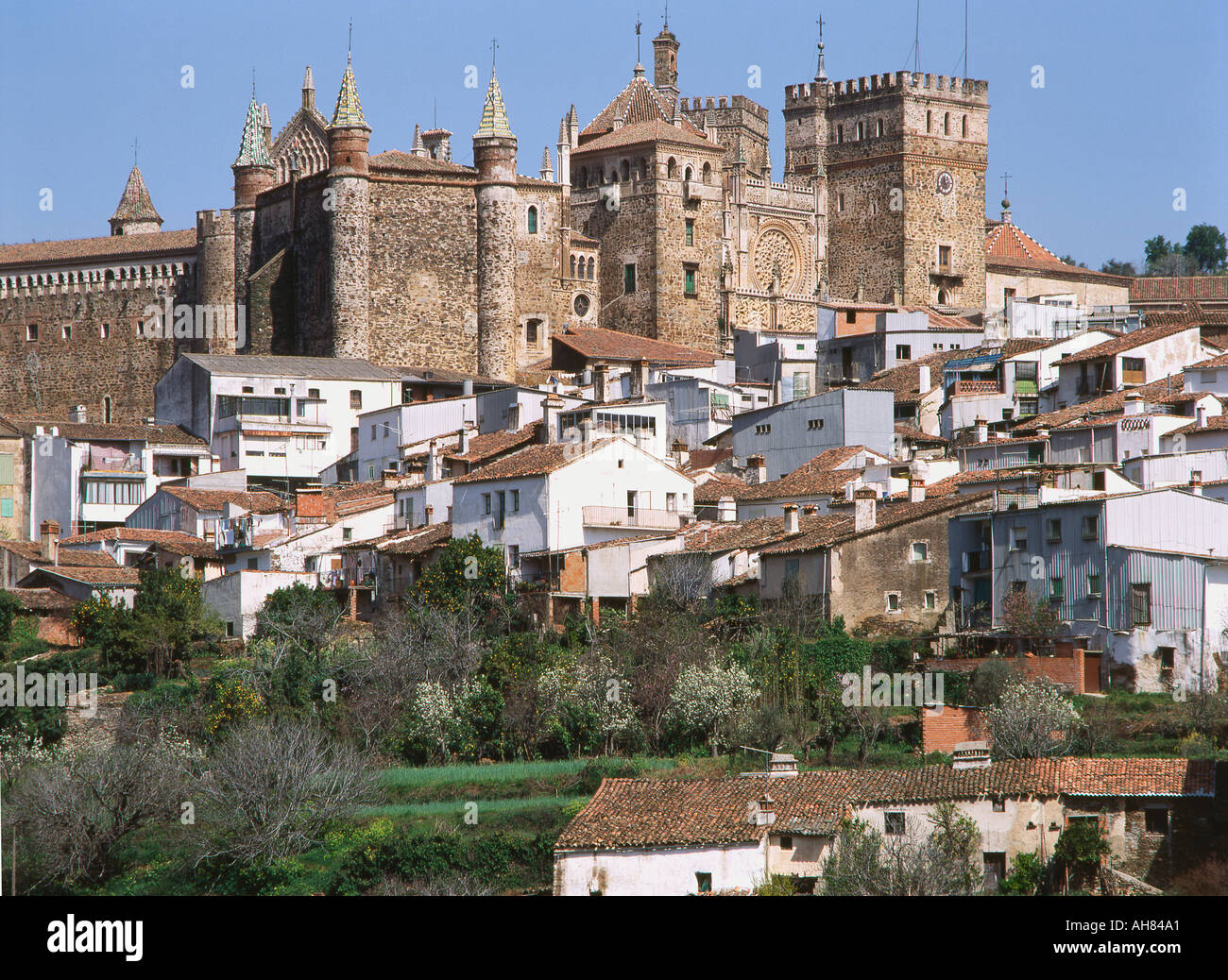 Guadalupe Caceres Province Spain View to Monastery Stock Photo: 1148064 ...