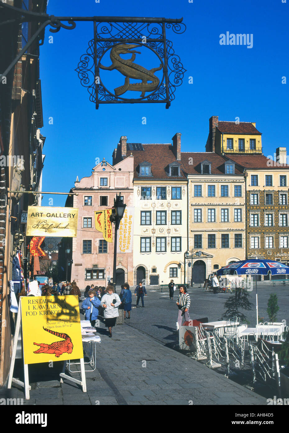 Warsaw Poland The old market place Stock Photo - Alamy