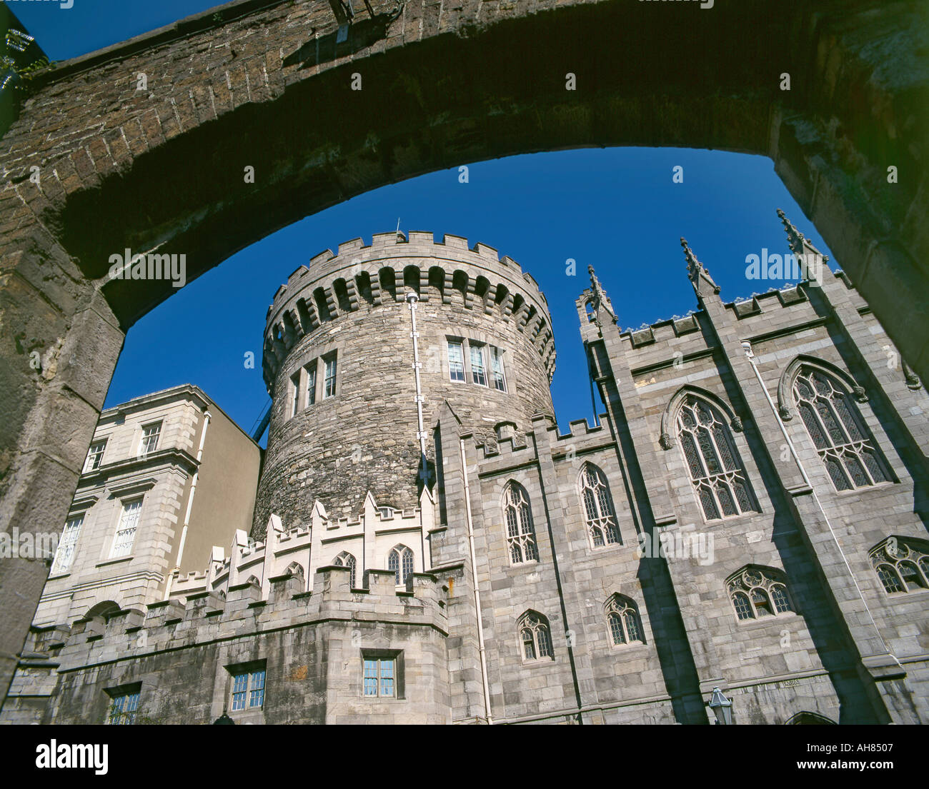 Dublin, Ireland. Dublin Castle. The Record Tower Stock Photo - Alamy