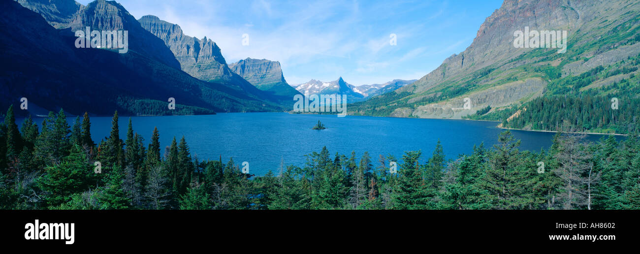St Mary Lake Glacier National Park Montana Stock Photo - Alamy
