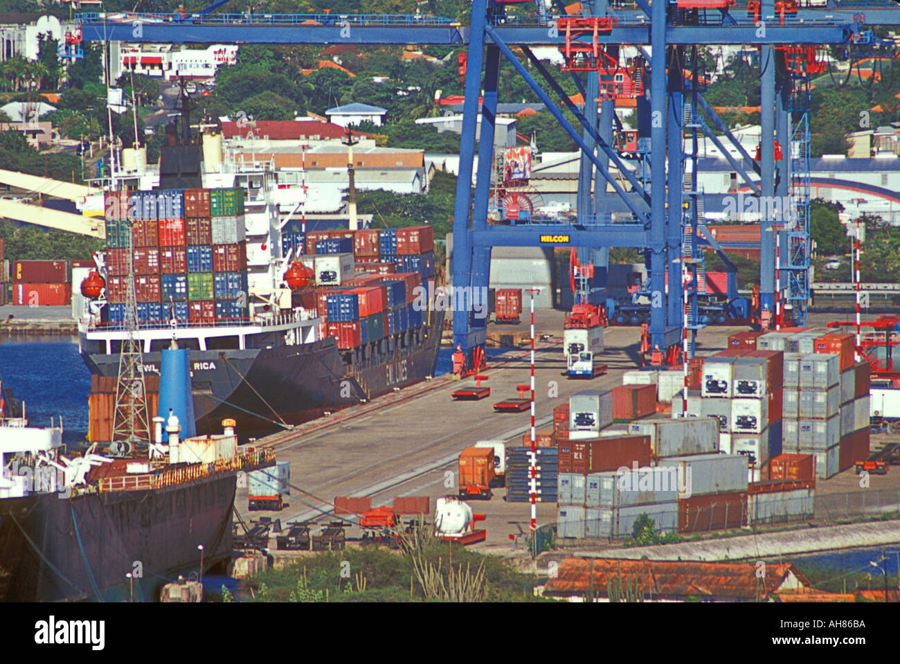 Container Terminal in Stock Photo - Alamy
