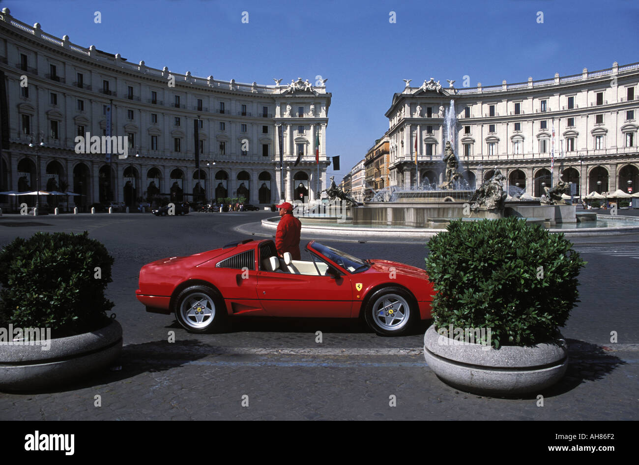 Ferrari car in rome hi-res stock photography and images - Alamy