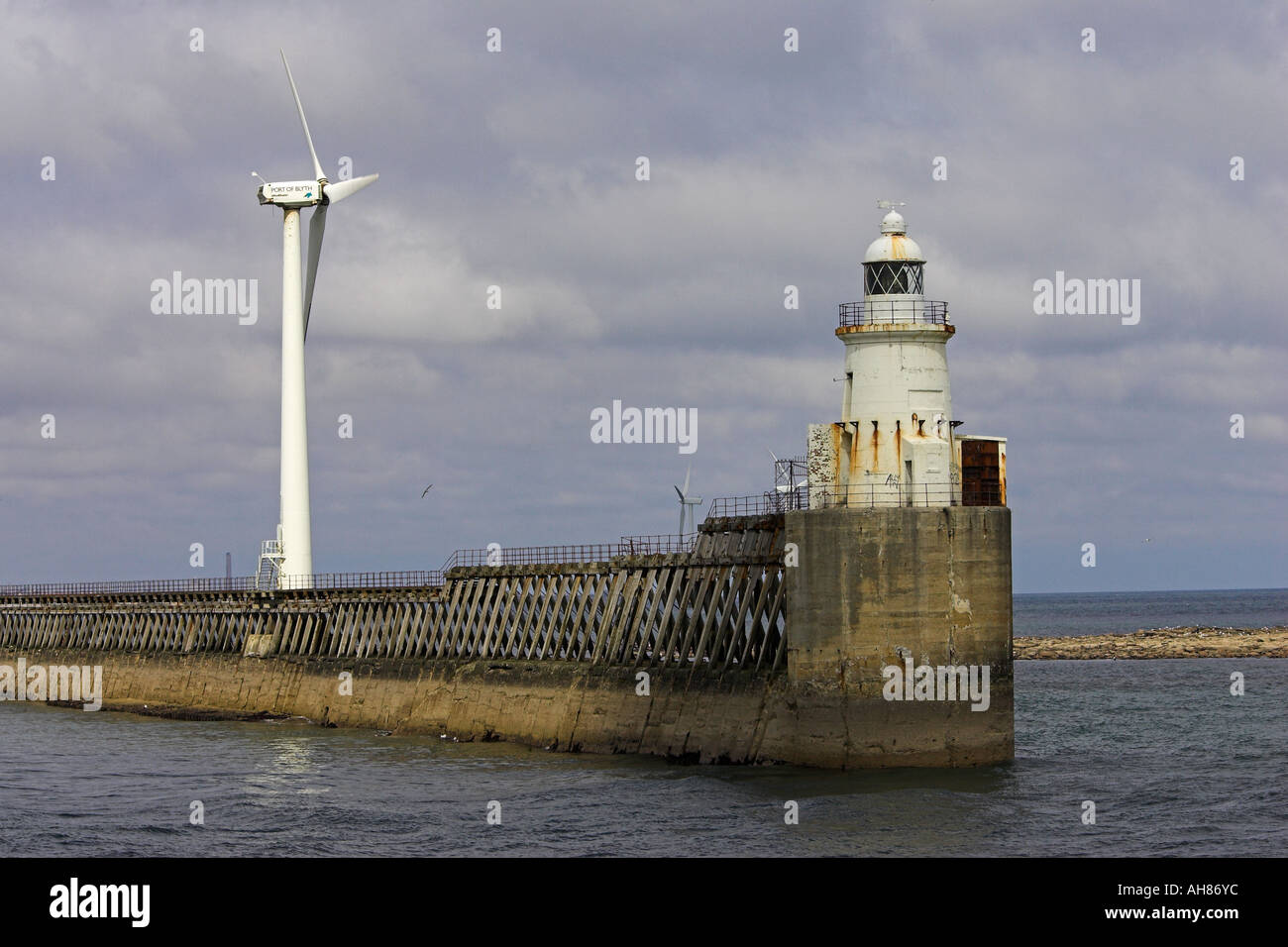blyth wind turbines Stock Photo - Alamy