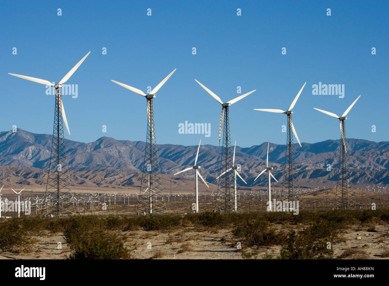 Wind Farm Palm Springs USA Stock Photo - Alamy