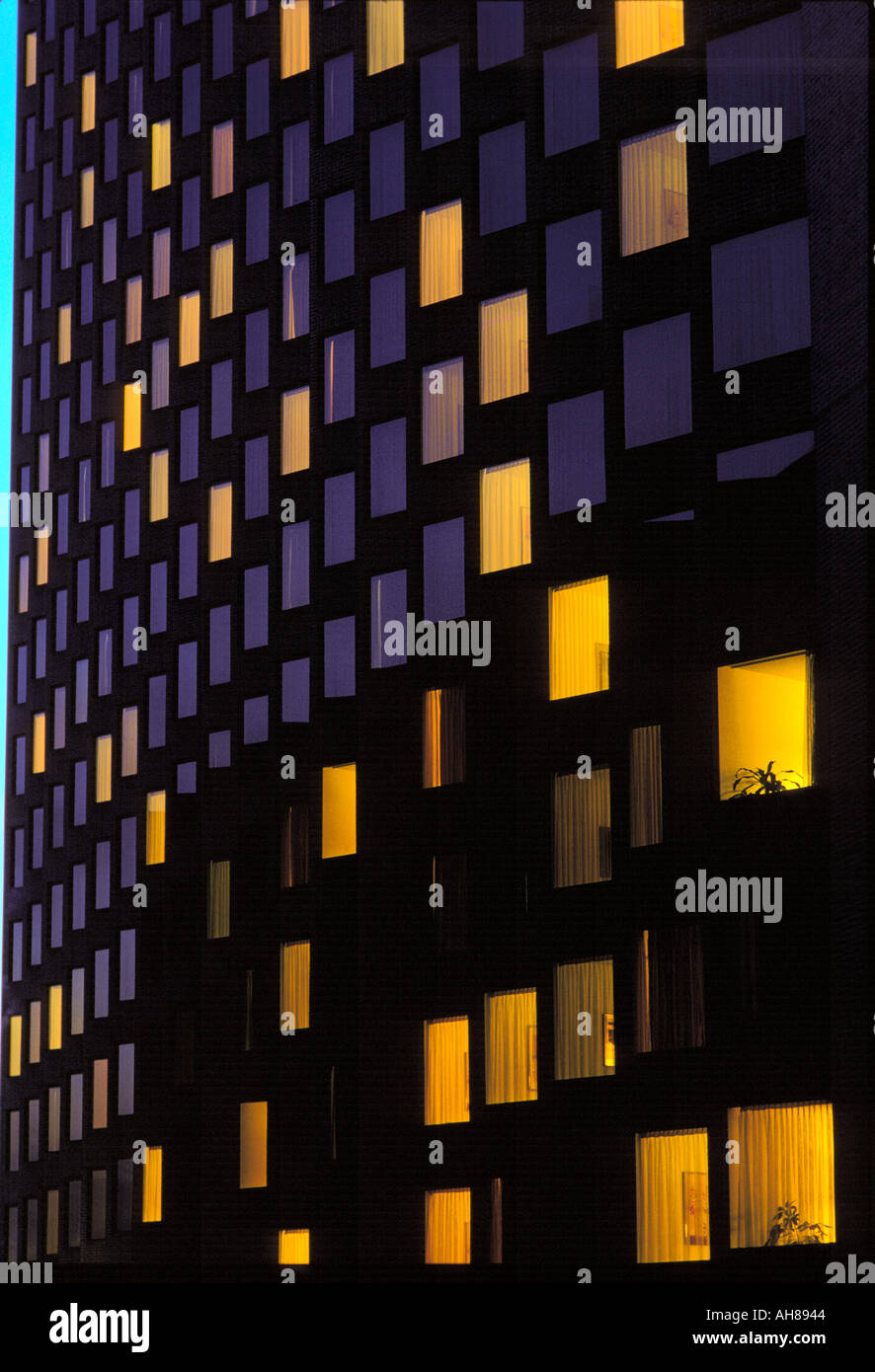 Windows of Hyatt Regency Hotel in Houston Texas Stock Photo - Alamy