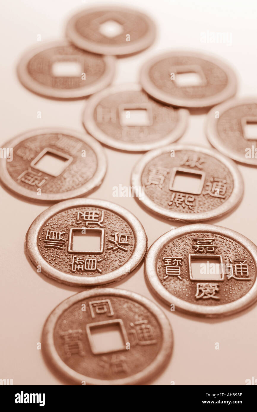 Ancient Chinese Coins Stock Photo - Alamy