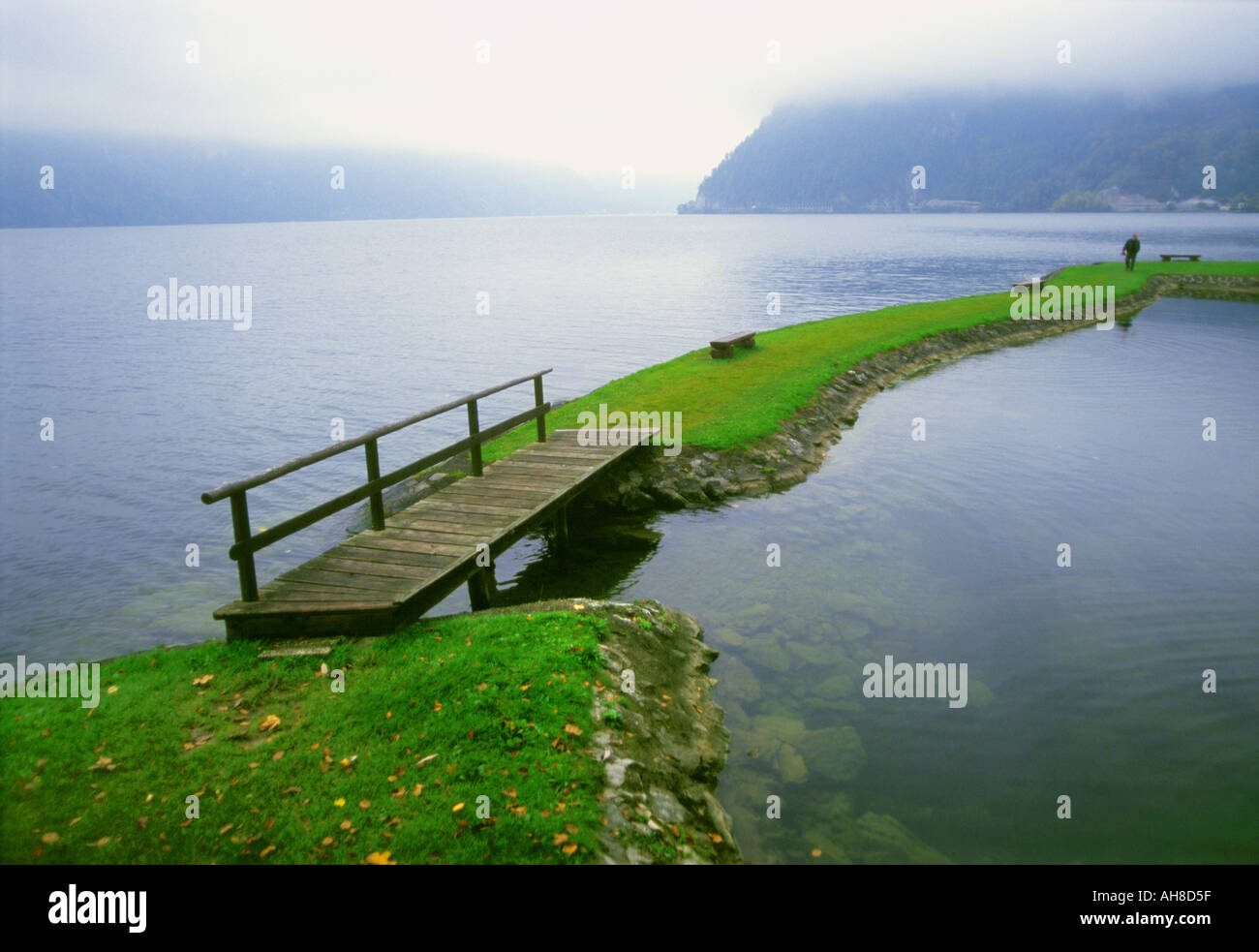 Austria Salzkammergut Traun lake Stock Photo - Alamy