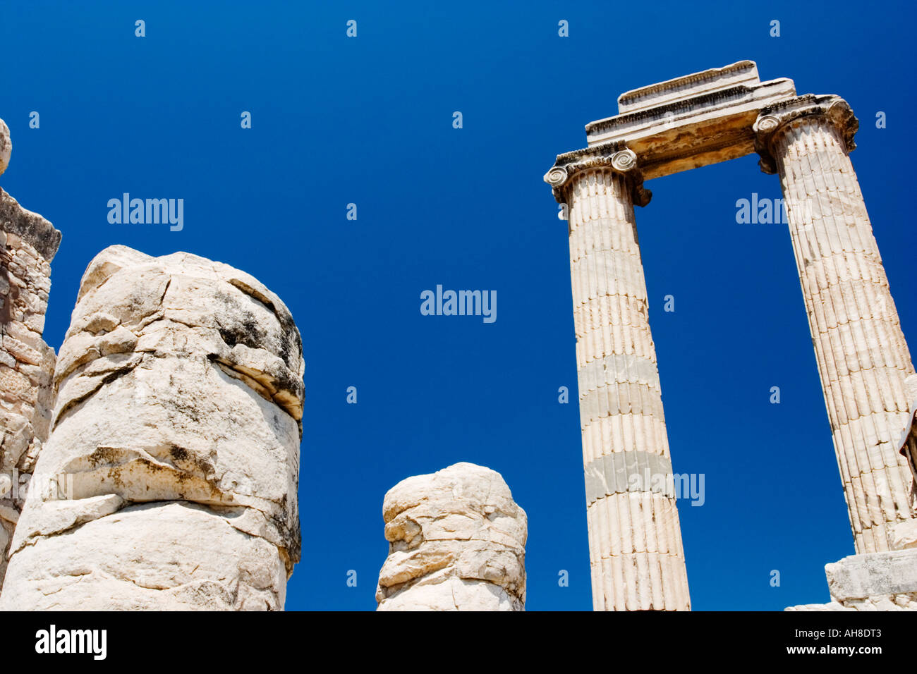 Temple of Apollo - Didim Altinkum Turkey Stock Photo - Alamy