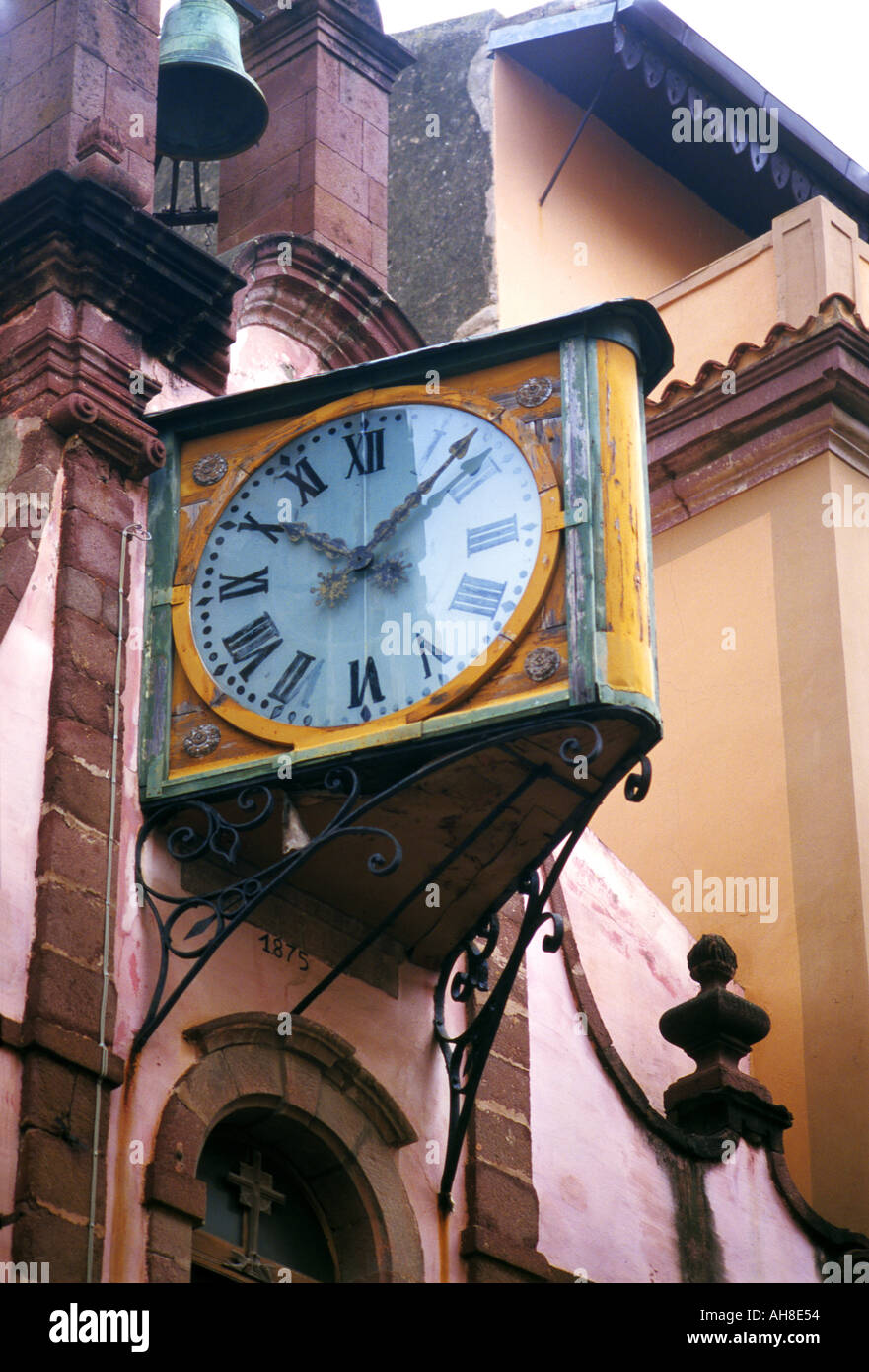 Italian antique exterior clock Stock Photo - Alamy