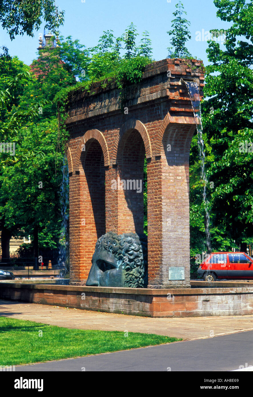 France Alsace Strasbourg Janus memorial fountain Stock Photo - Alamy