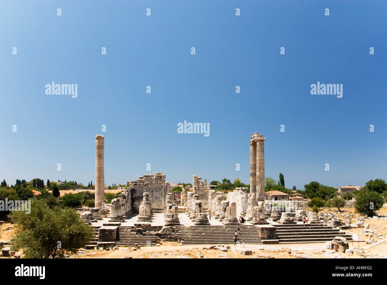 Temple of Apollo - Didim Altinkum Turkey Stock Photo - Alamy