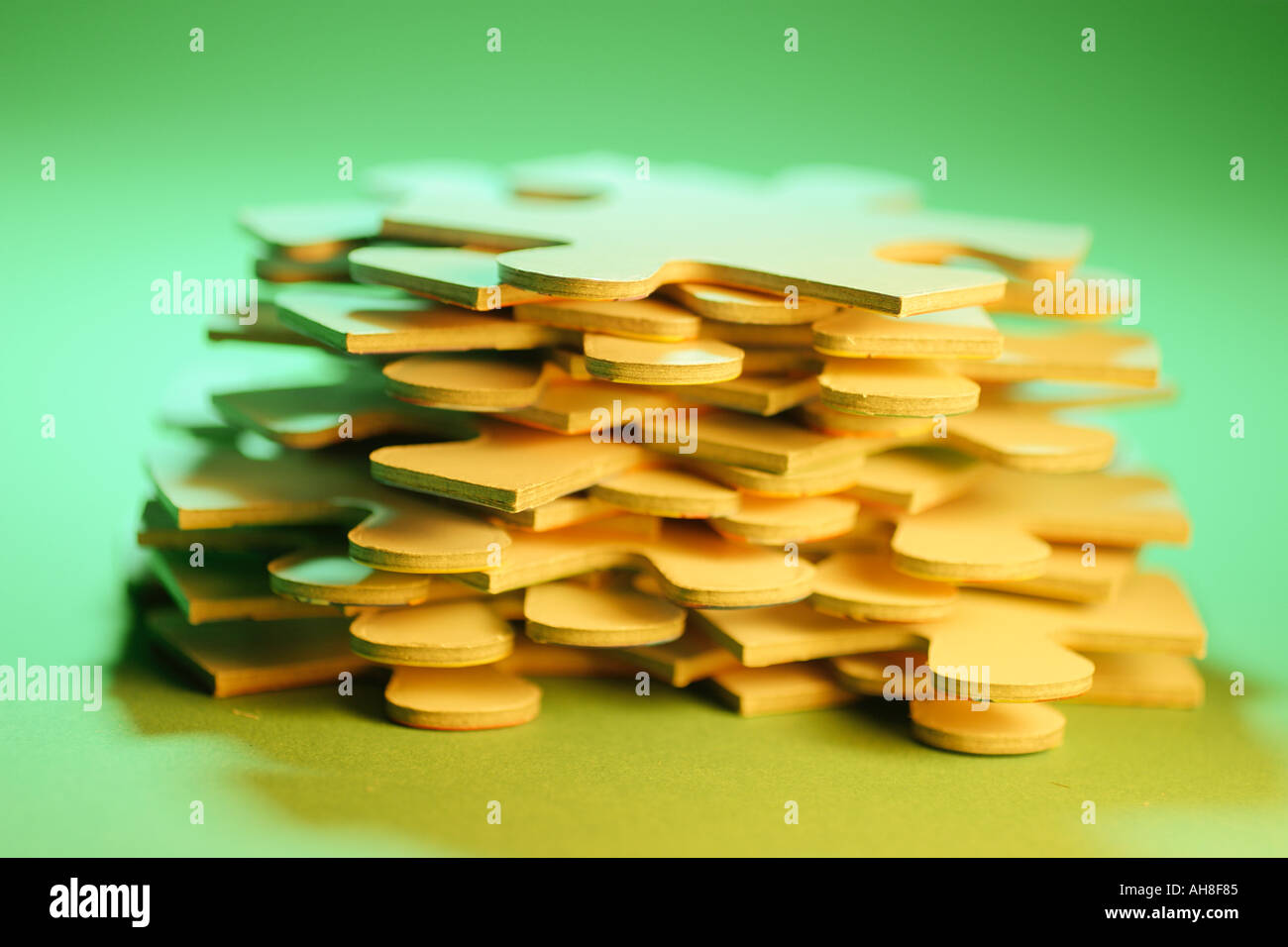Stack of Jigsaw Puzzle Pieces Stock Photo - Alamy